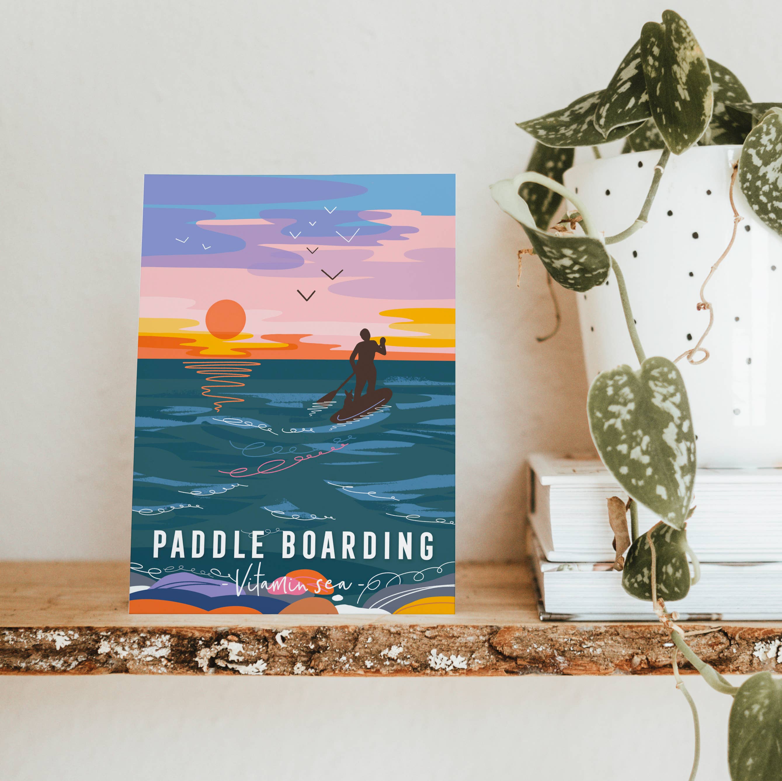 Onneke Card - Paddle Boarding Vitamin Sea – Janet Bell Gallery ...