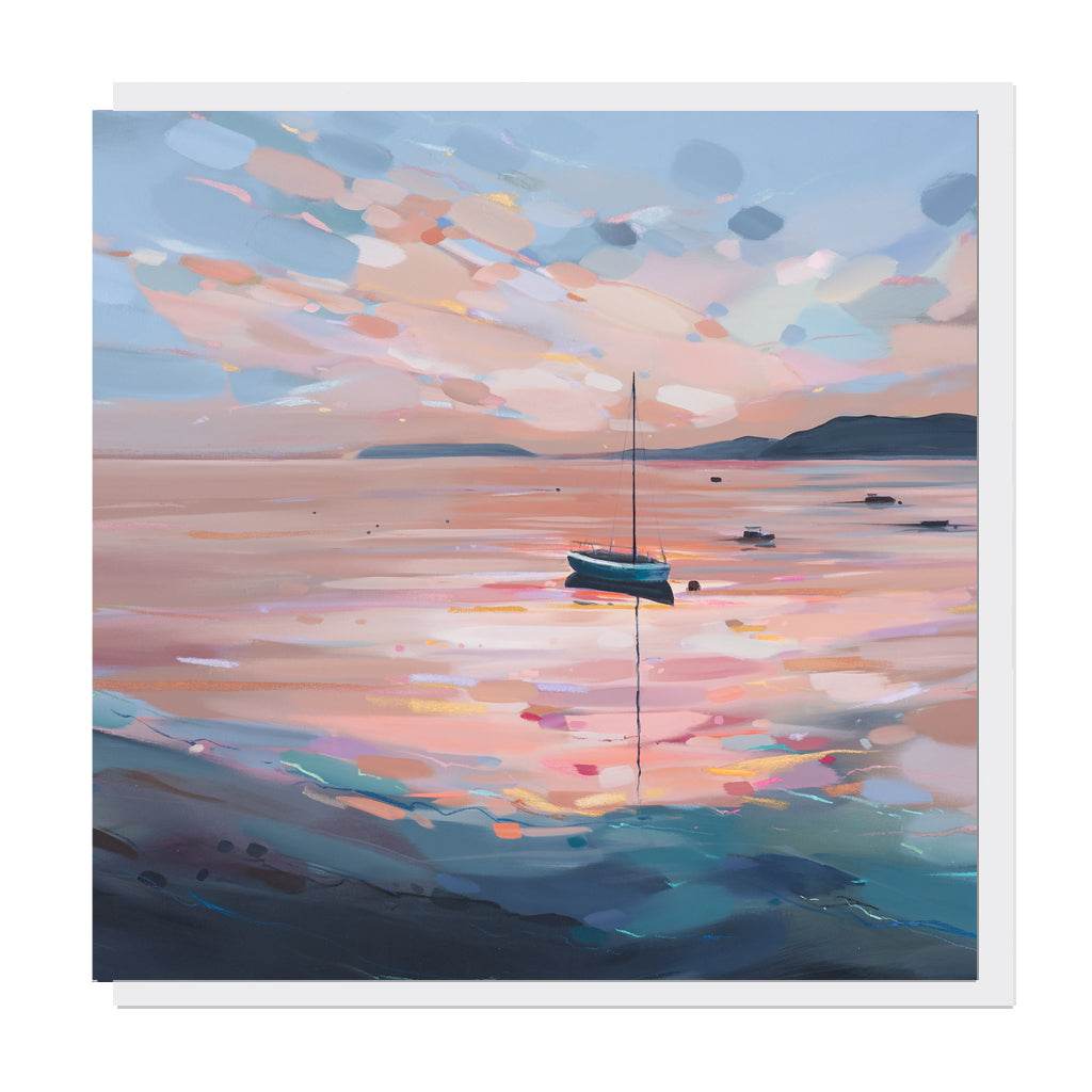 Beaumaris Sunrise Card by Janet Bell – Janet Bell Gallery & Lifestyle Store