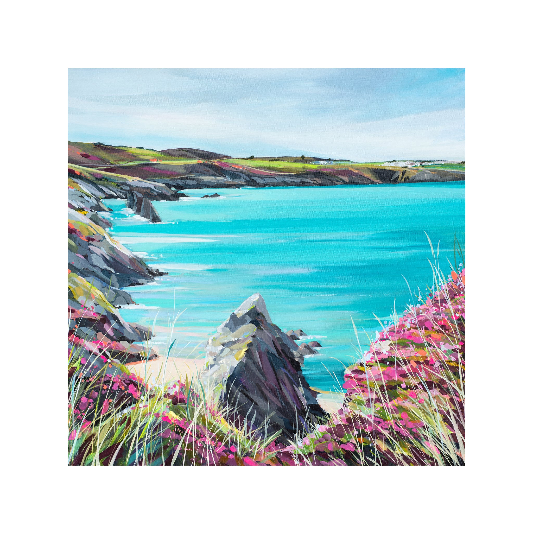 Traeth Dynion (Amlwch Creek) - Limited Edition Print on Canvas by Janet ...