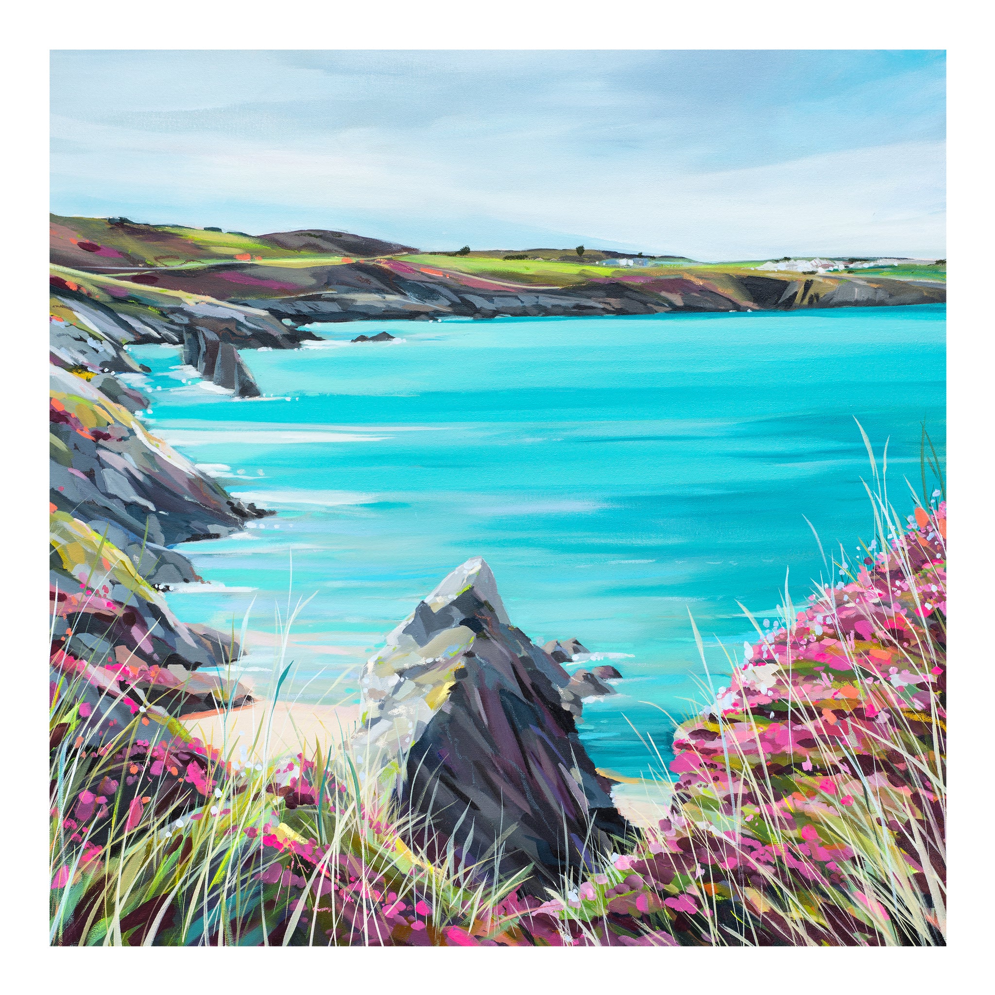 Traeth Dynion (Amlwch Creek) - Limited Edition Print on Canvas by Janet ...