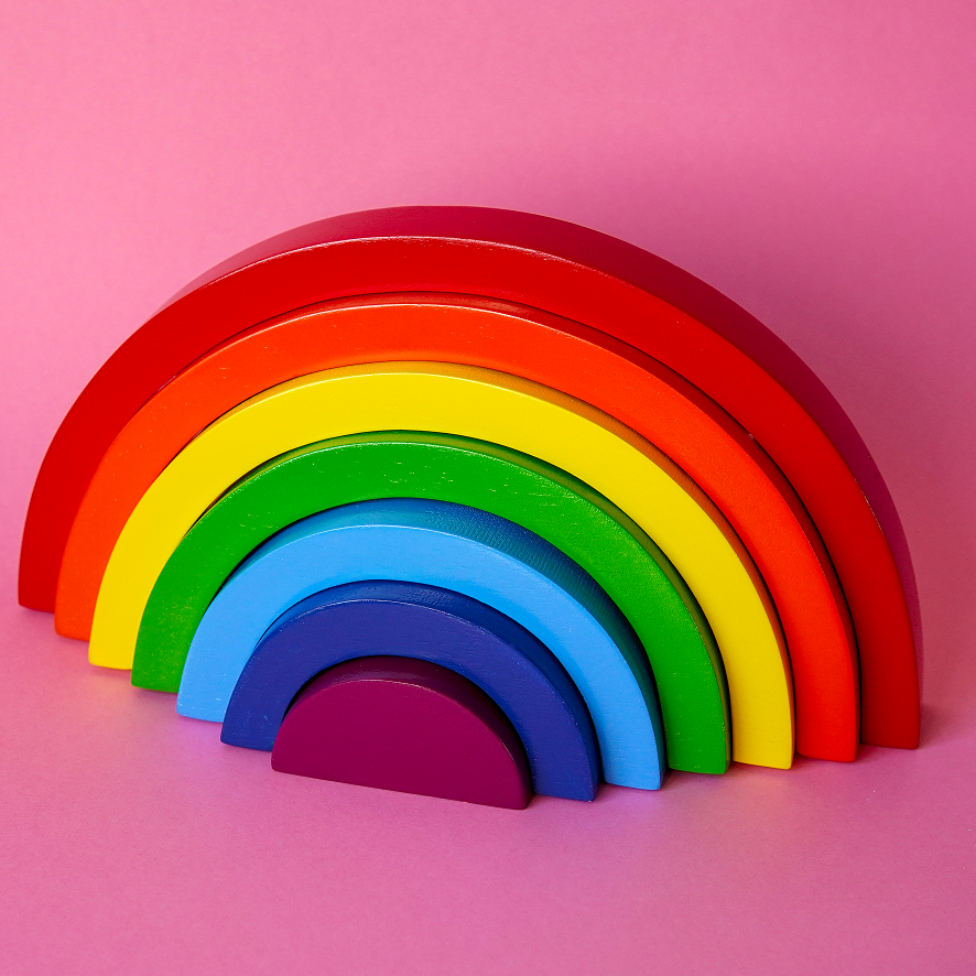 Best Years - Wooden Rainbow Toy – Janet Bell Gallery & Lifestyle Store