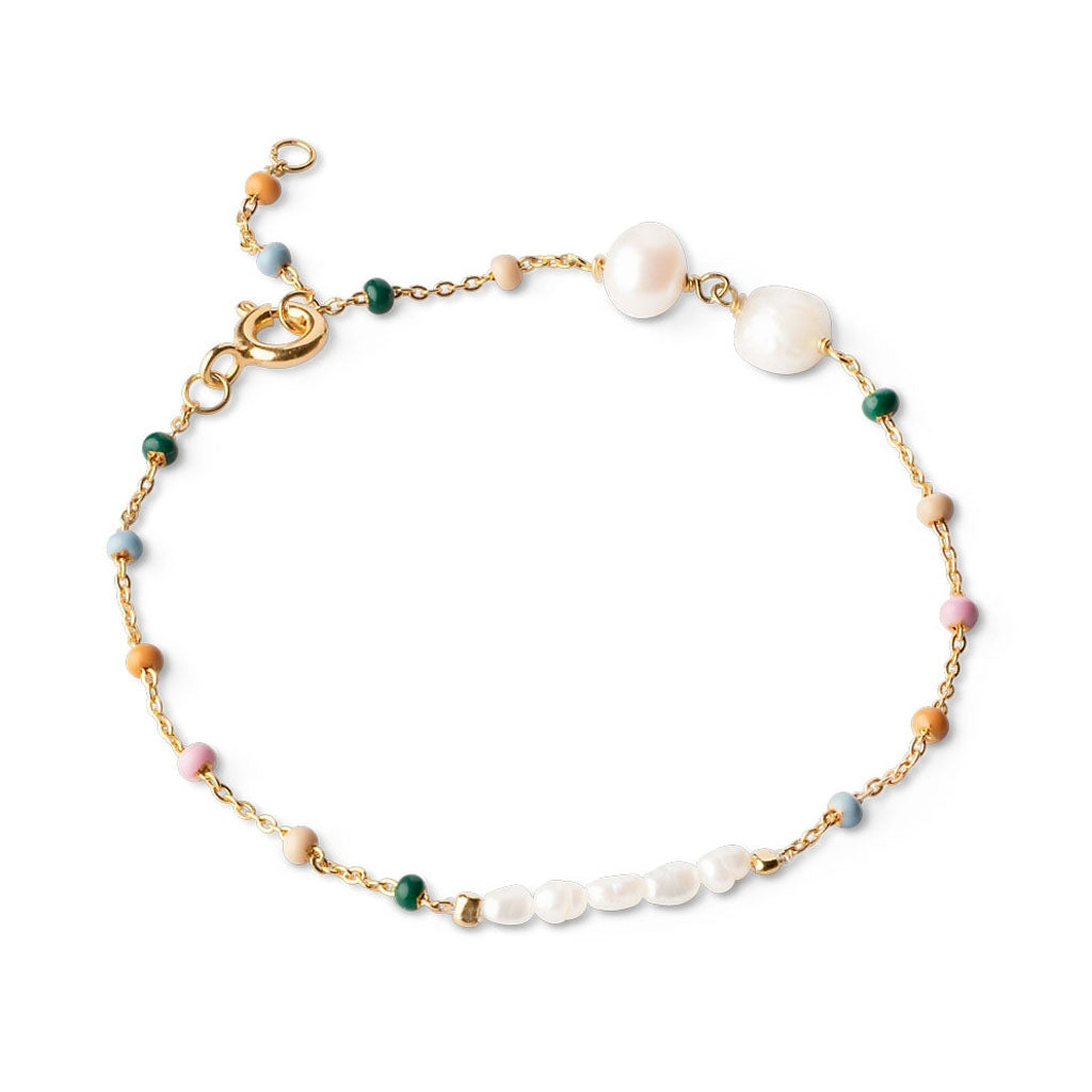 Enamel Copenhagen Lola Gold Bracelet - Perla Dreamy/Pearl – Janet Bell ...