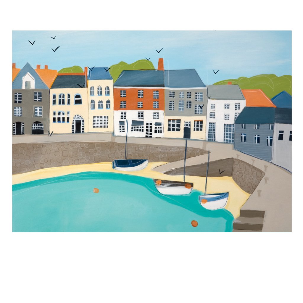 South Quay Postcard by Janet Bell – Janet Bell Gallery & Lifestyle Store