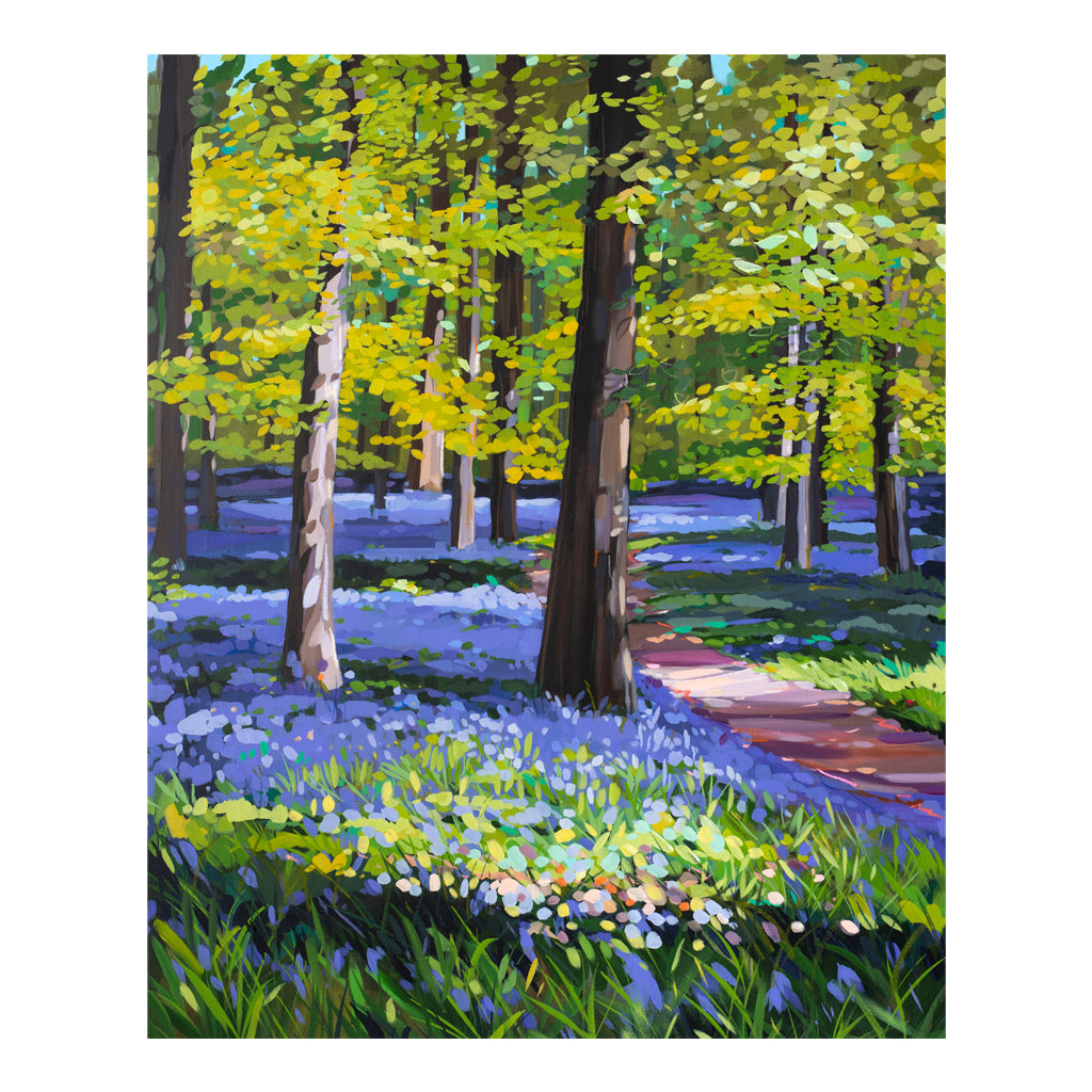 Pentraeth Bluebells canvas by Janet Bell – Janet Bell Gallery ...