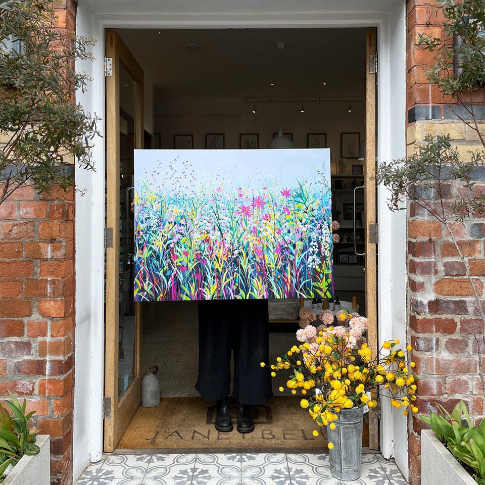 Pink Burst - Limited Edition Print on Canvas by Janet Bell – Janet Bell ...