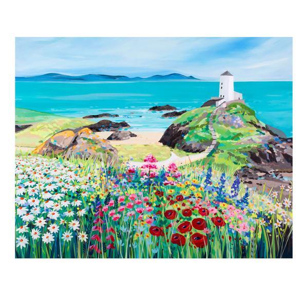 Llanddwyn Flowers - Print on Paper by Janet Bell – Janet Bell Gallery ...