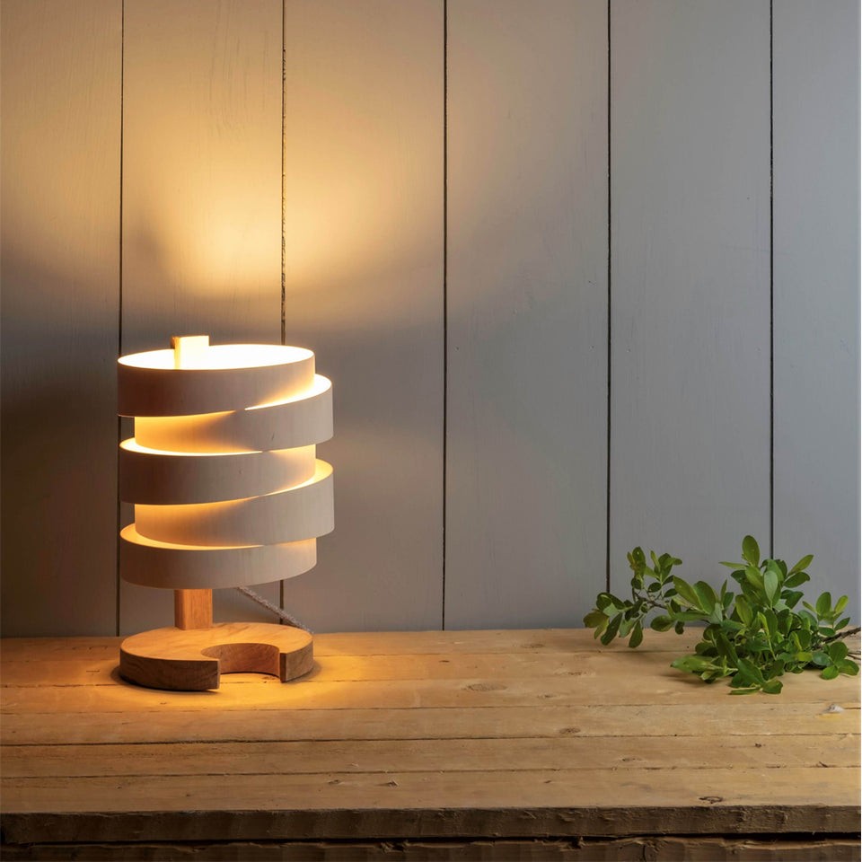 Stuart Lamble Wrap Mini Table Lamp - Natural/Oak – Janet Bell Gallery ...