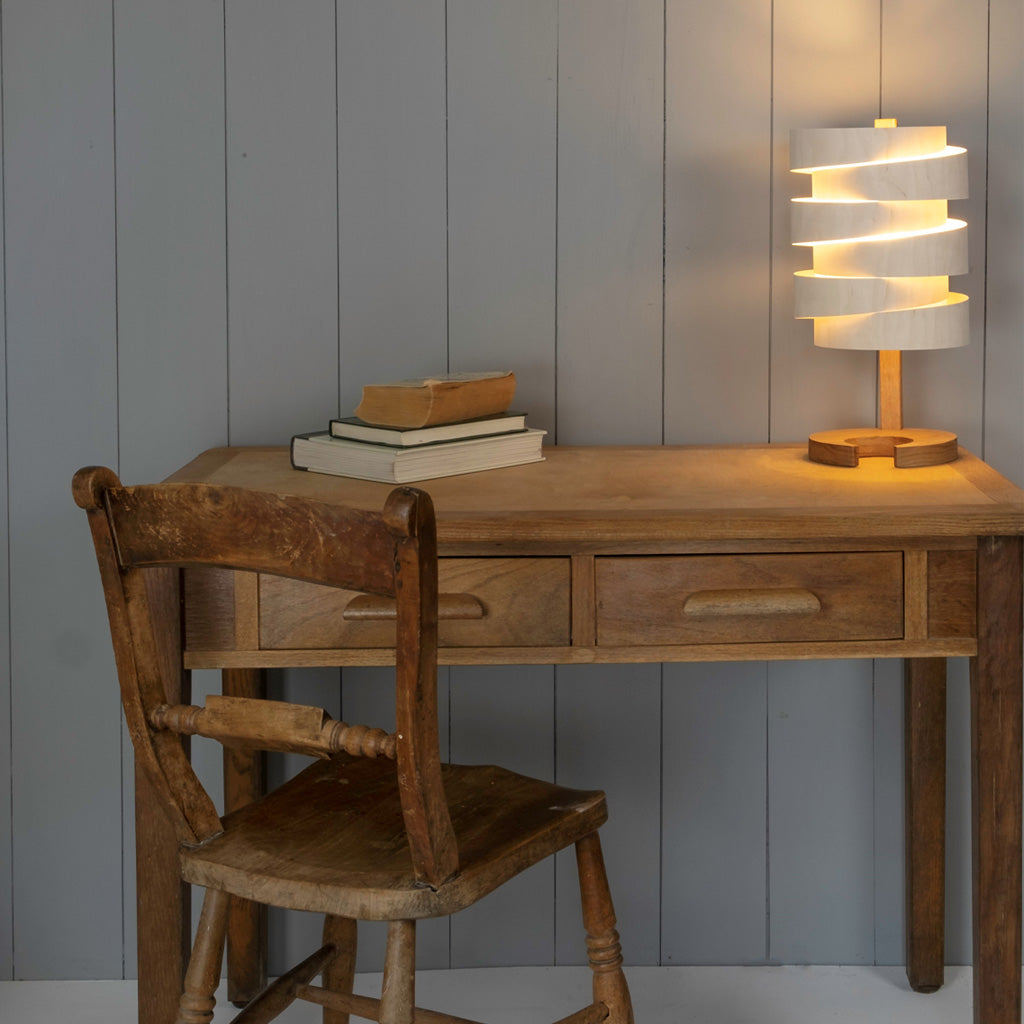 Stuart Lamble Wrap Table Lamp - Natural/Oak – Janet Bell Gallery ...